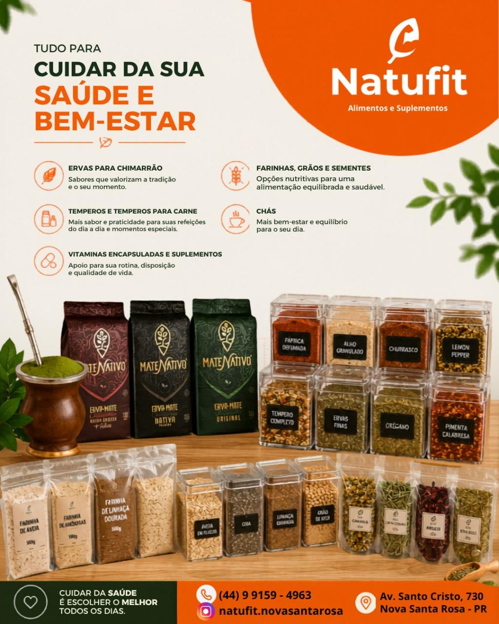 Ervas, temperos, chás e suplementos: conheça a proposta da Natufit em ...